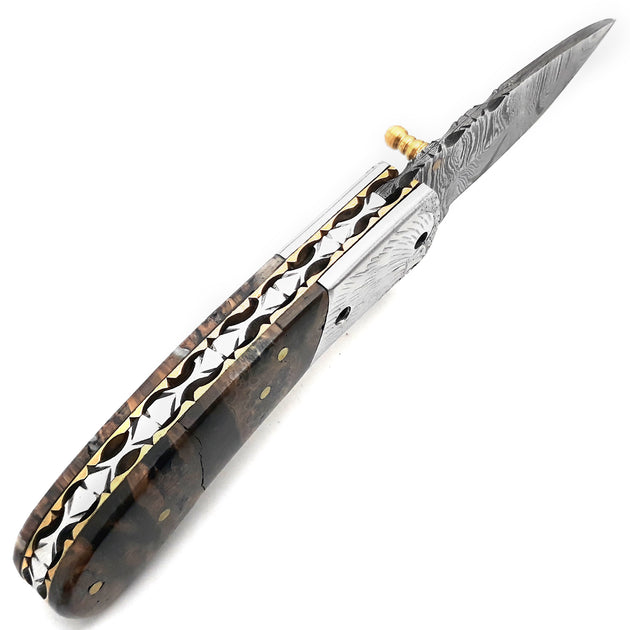 Custom Handmade Folding Tool (Woolly Mammoth Handle) – Evo Custom Store