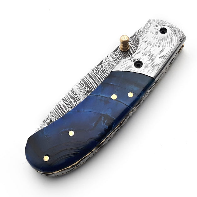 Custom Handmade Folding Tool (Woolly Mammoth Handle) – Evo Custom Store