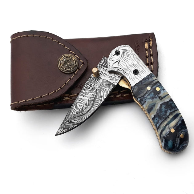 Custom Handmade Folding Tool (Woolly Mammoth Handle) – Evo Custom Store